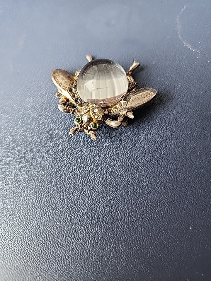 Trifari Sterling Jelly Belly Insect Beetle Bug Costume Pin Brooch ...