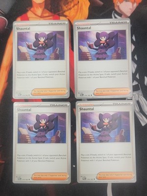 Shauntal 174/182 x4 - 4x Trainer Playset - Pokemon S&V Paradox Rift - 4 ...