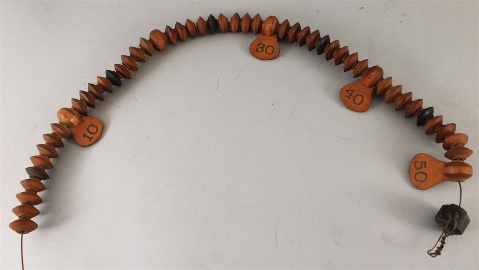 Antique c1900 Billiards Hall Pool Table Wall Hanging Score Keeper ...