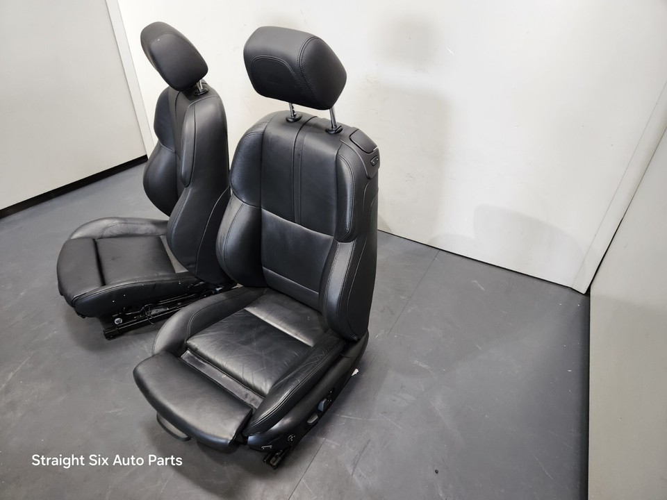OEM BMW E92 M3 Coupe Front Left Right SPORT Seats Black Novillo Leather ...