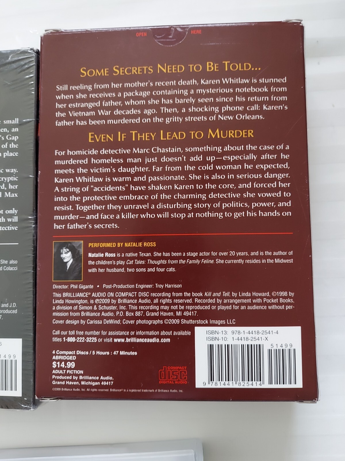 Nora Roberts CD Remember When, L. Howard - Kill & Tell, S Brockman - Unstoppable | eBay