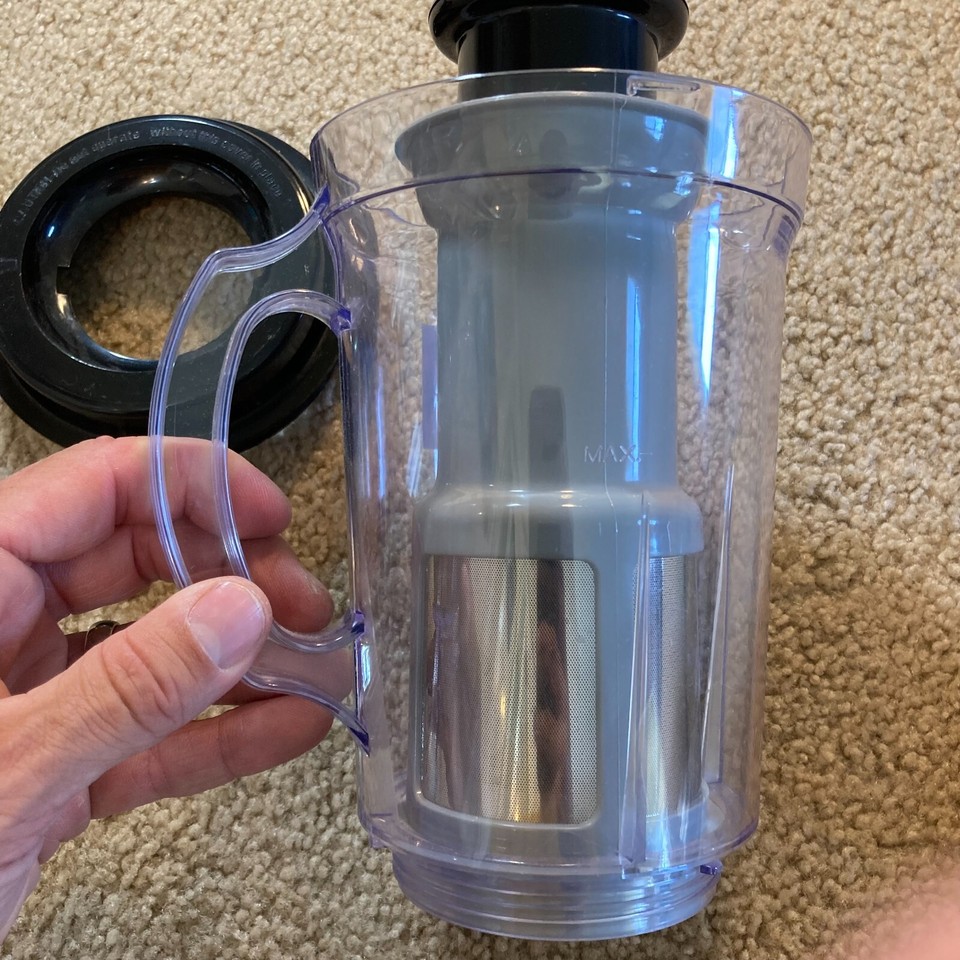 Ninja Master Prep Lot - 48 oz 6 Cup Food Processor Pitcher + Cup + Lids ...