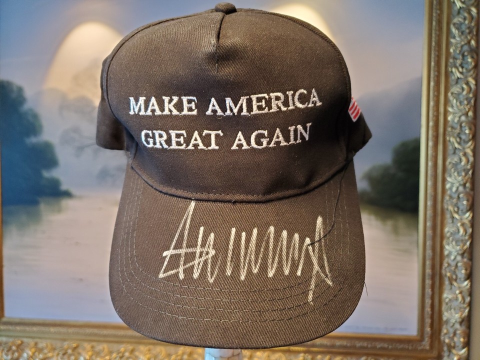 President Donald Trump Signed Autographed MAGA KAG Baseball Cap Hat ...