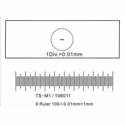 DIV 0.1mm 0.01mm Microscope Stage Micrometer Calibration Slide Stage ...