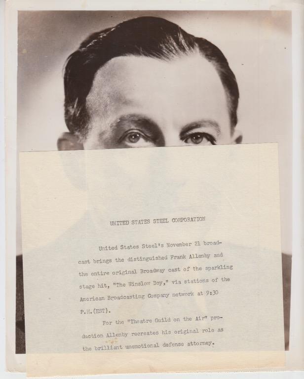 Frank Allenby in "Theatre Guild on the Air" American Broadcasting ...