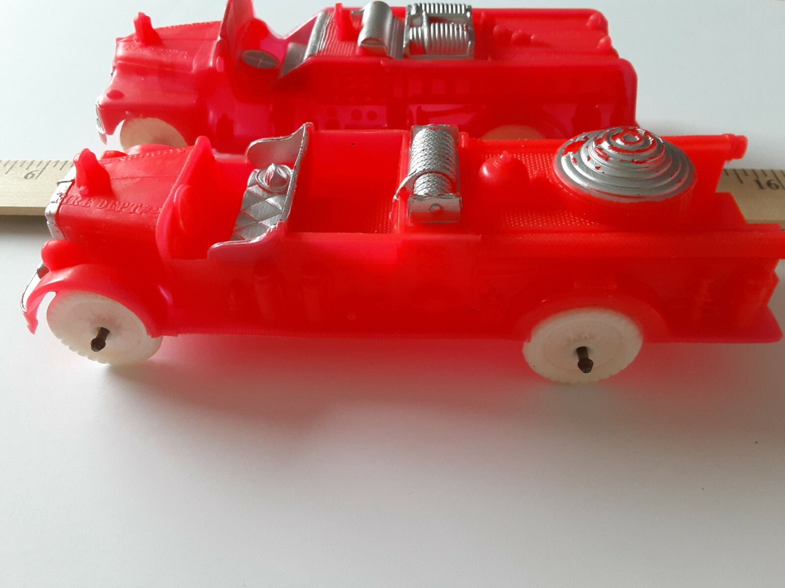 1960s Fire Truck Auburn Rubber - Plastic Pair set of 2 #500 + #502 ...