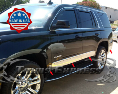 2015-2020 Chevy Tahoe/Yukon Rocker Panel Trim Side Molding Stainless 4. ...