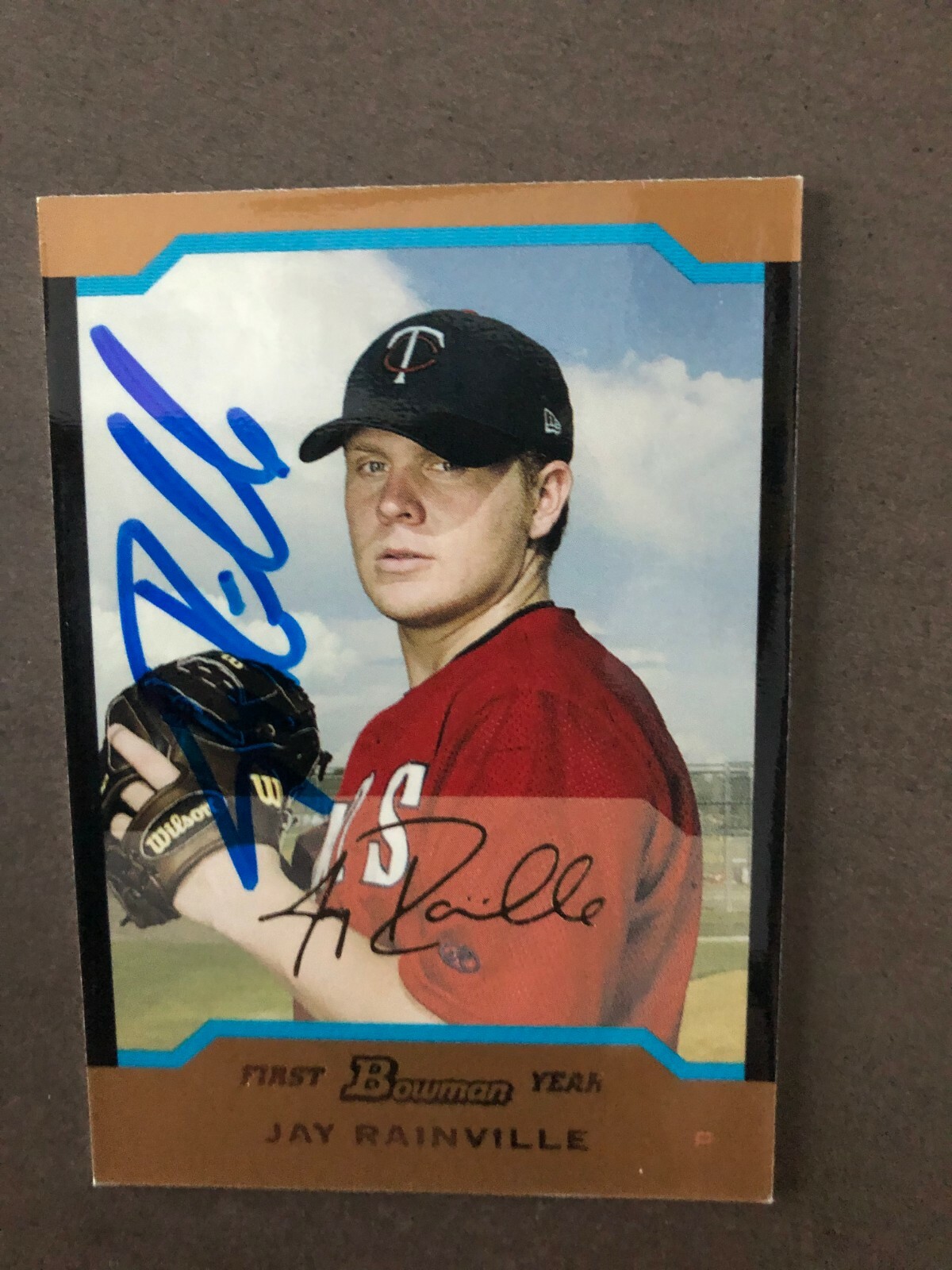 Minnesota Twins JAY RAINVILLE autographed 2004 Bowman Gold - THICK | eBay