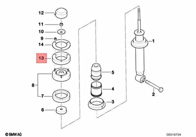 Genuine BMW E38 E39 Sedan Rear Suspension Adapter OEM 33521091859 | eBay