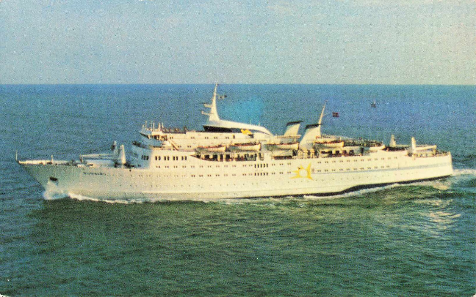 Postcard Vintage Sunward Cruises Miami to Nassau Registry Norway 1968 ...