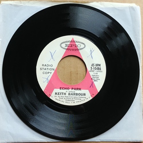 KEITH BARBOUR Echo Park DJ PROMO 45 7" POP ROCK Record Vinyl 1969 Epic ...