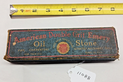 Sharpening Honing Stone American Double Grit Vintage Emery Oil Stone | eBay
