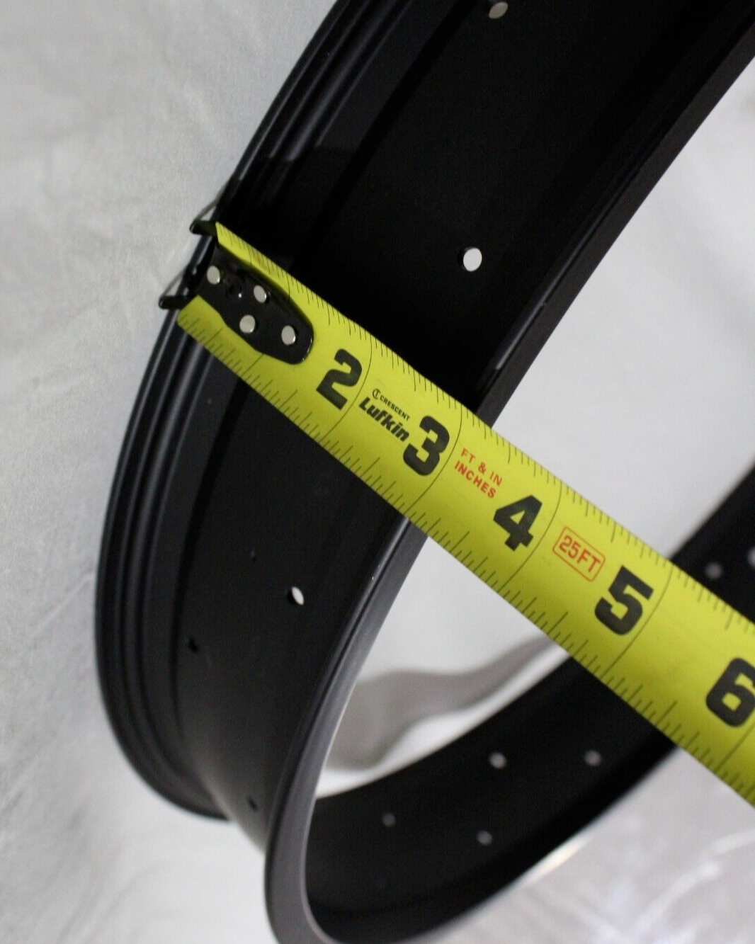 24" x 3.0 ~ 4.0 Fat Tires Rim Hoop 36 Holes Fit Black 24" wide 82.55mm ...