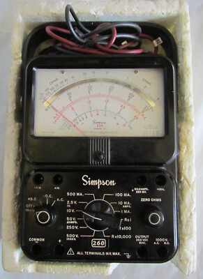 SIMPSON 260 SERIES 7m VOLT-OHM-MULTIMETER Tested | eBay