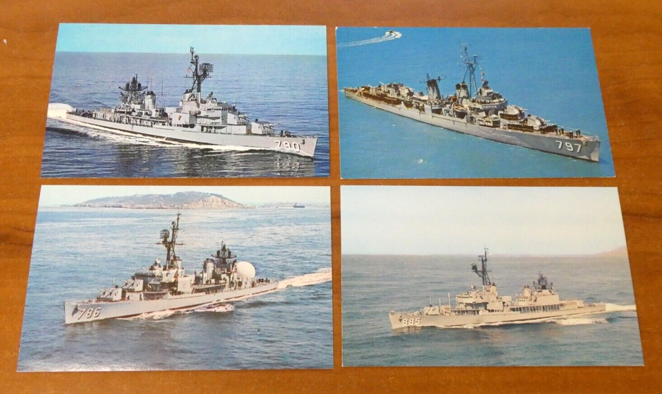 Lot of 58 Original US Navy Photo Postcards DD Destroyer Warships | eBay