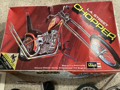 Revell L.A. Street Chopper Classic Harley Knucklehead 1/8 Model Kit | eBay
