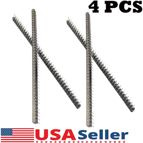 4X PCB Panel Female IC Breakable 2.54mm 40pin Single Row Round Header ...
