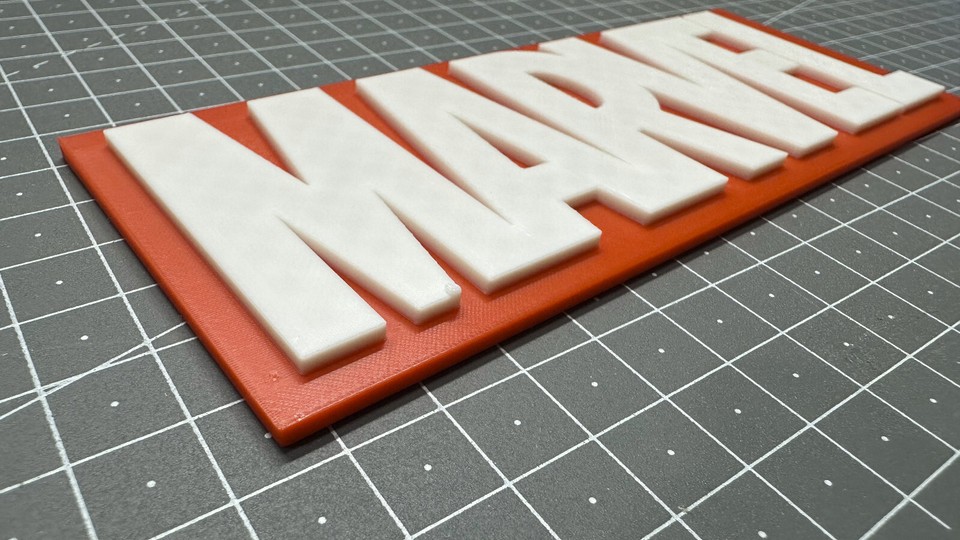 Marvel Logo - 3D Printed Sign Stand | eBay