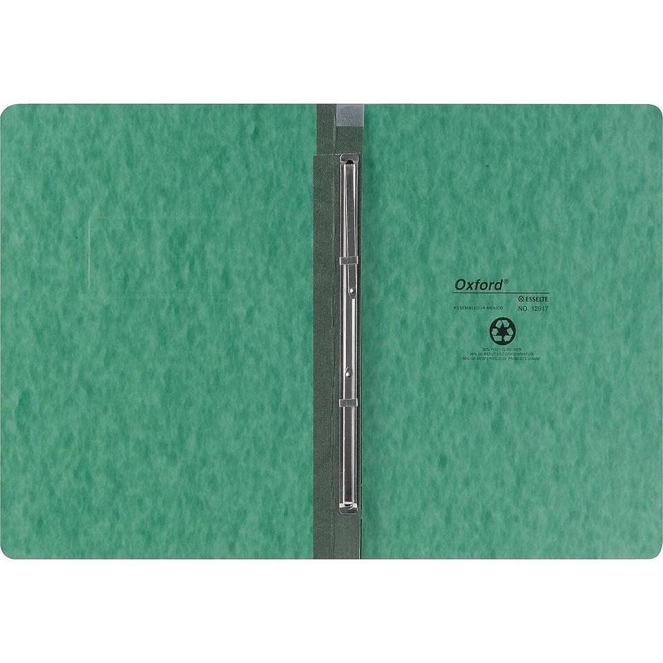 Oxford Pressboard Report Cover 2 Prong Fastner Letter 3" Capacity Dark ...