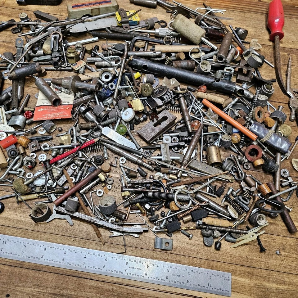 Machinist Tool Mixed Tool Lot Guages Cutters Rules Setup Blocks Vintage ...