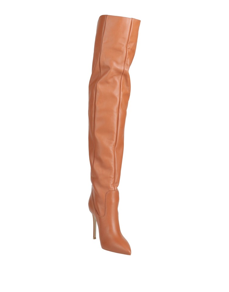 RRP€250 DIVINO Leather Over The Knee Boots US9 UK6 EU39 Brown Pointed Toe | eBay.de