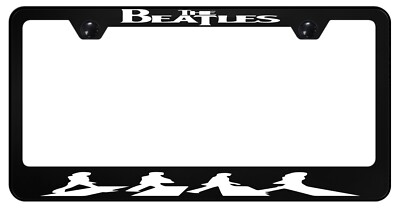 "The Beatles" Black License Plate Frame, Custom Made of Powder Coated ...