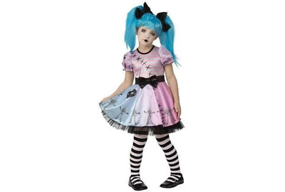 Spooky Blue Skeleton Girl Dress with Wind|Up Key Costume | eBay