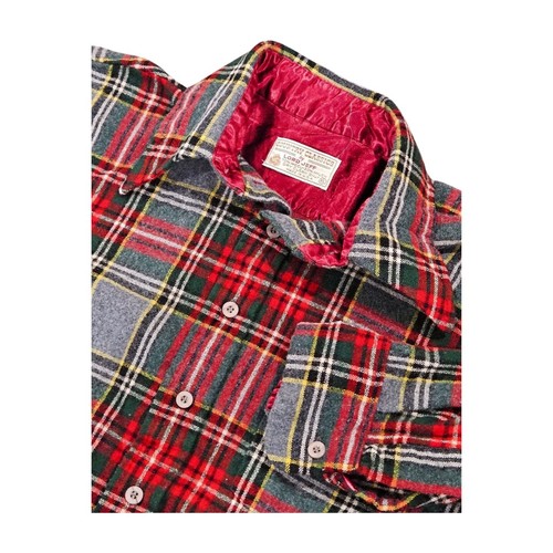 VTG Country Classics By Lord Jeff Plaid Flannel Shirt Wool Blend Men's ...