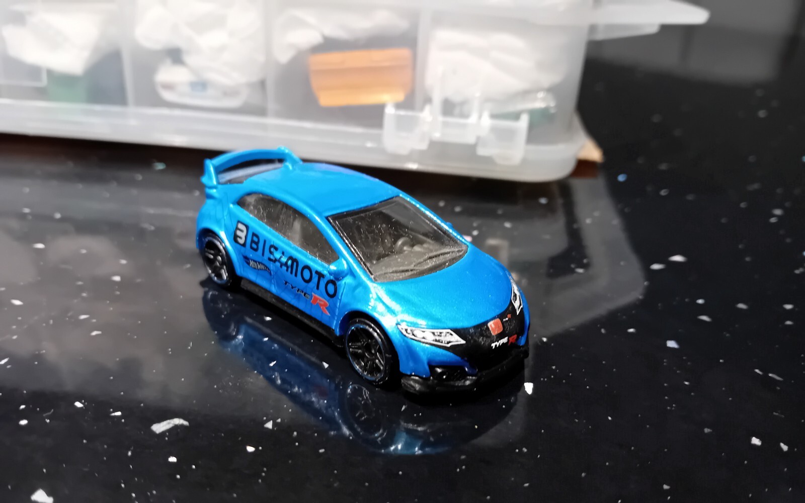 Hot Wheels Honda Civic Type R BLUE '16 HW Speed Graphics 2/10 2018 Mint ...