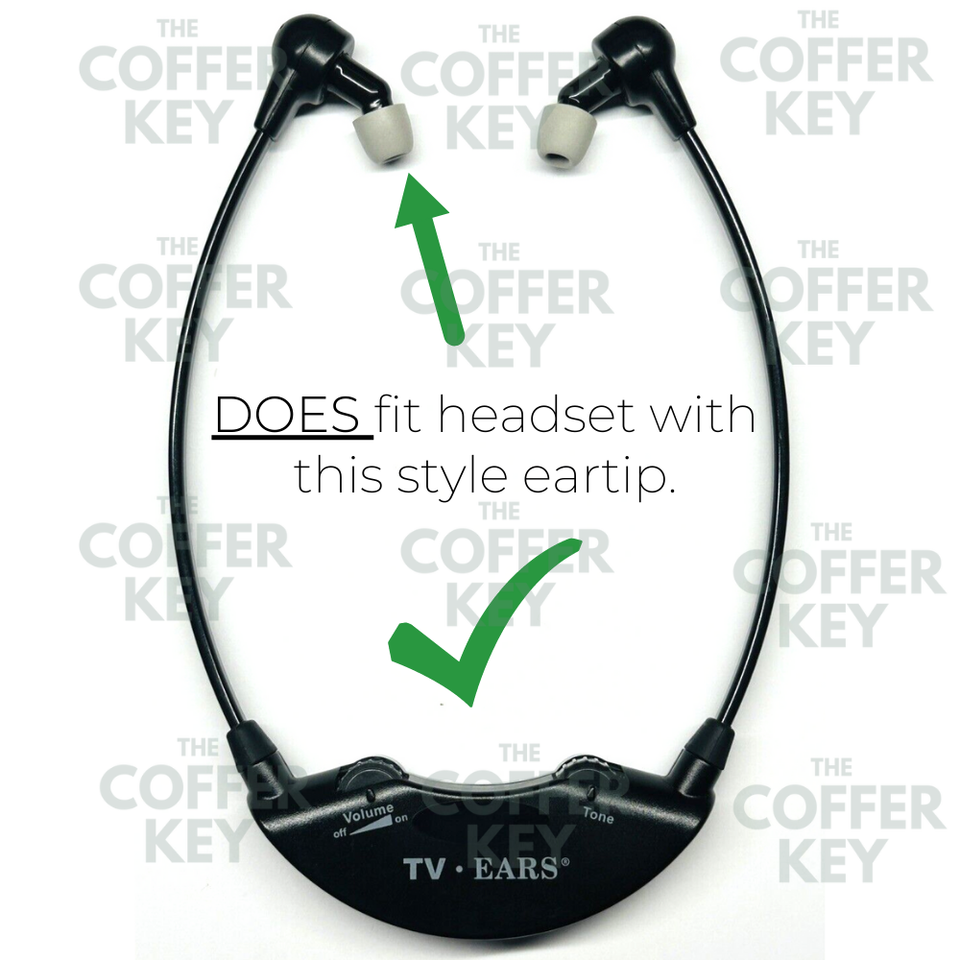 2-PACK Replacement Rechargeable NiMH Batteries for TV Ears 5.0 ANALOG ...