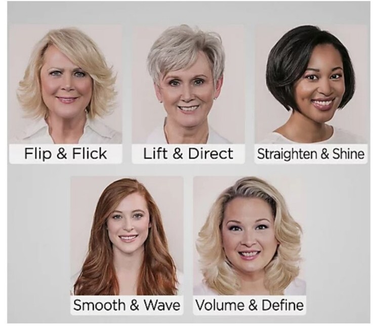 Calista TrianglPRO Triangl Pro Heated Hair Detailer Brush Straighten ...