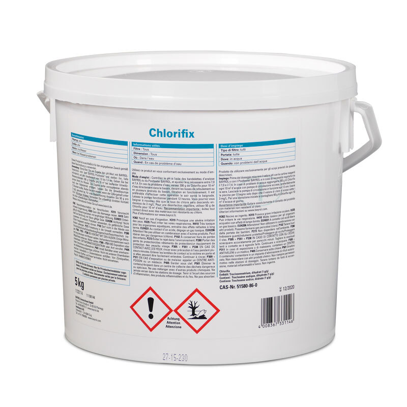 BAYROL Chlorifix 5,0 kg Schwimmbad Pool Chlorgranulat Chlor Schnell ...