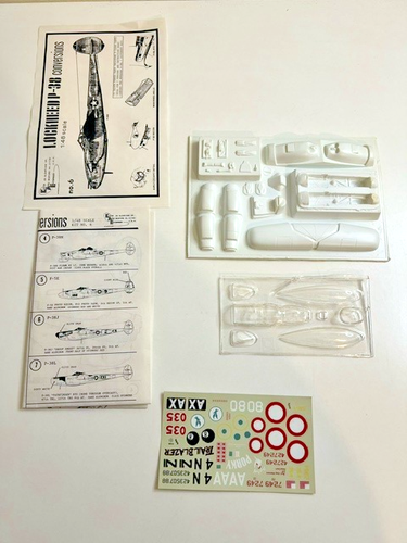 #684 KOSTER AERO LOCKHEED P-38 CONVERSIONS VACUUM FORMED 1:48 AIRPLANE ...