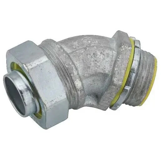 ⚡️2 1/2 Inch Liquid Tight Fitting Connector 45 Degree Insulated ...