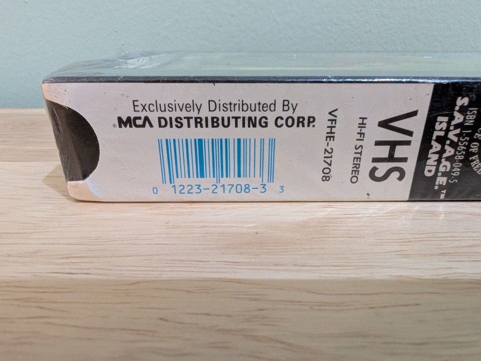 RAMBO S.A.V.A.G.E. Island VHS Video Cassette Fully Animated Cartoon ...