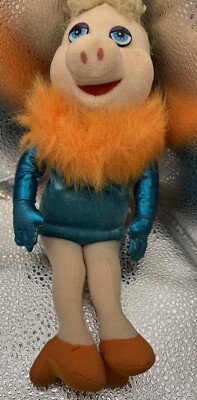 Jim Henson Muppets Plush Miss Piggy Stuffed Animal Doll Nanco Orange ...