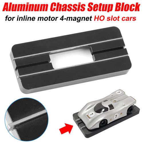 For Inline Motor 4-Magnet HO Slot Car Tools - Aluminum Chassis Setup ...