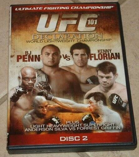 UFC 101 DECLARATION BJ PENN vs KENNY FLORIAN DISC 2 - DVD - VERY GOOD ...