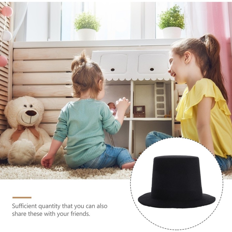 2 Pack Miniature Top Hats for Crafts Doll Baby Accessories Dolls | eBay