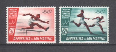 San Marino ~ 1955 Air Mail - Sports Sc# C93-4 */LH (A629a) | eBay