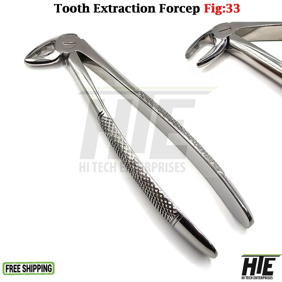 Dental Extraction Forceps Tooth Pulling Pain Remover Upper Lower Wisdom ...