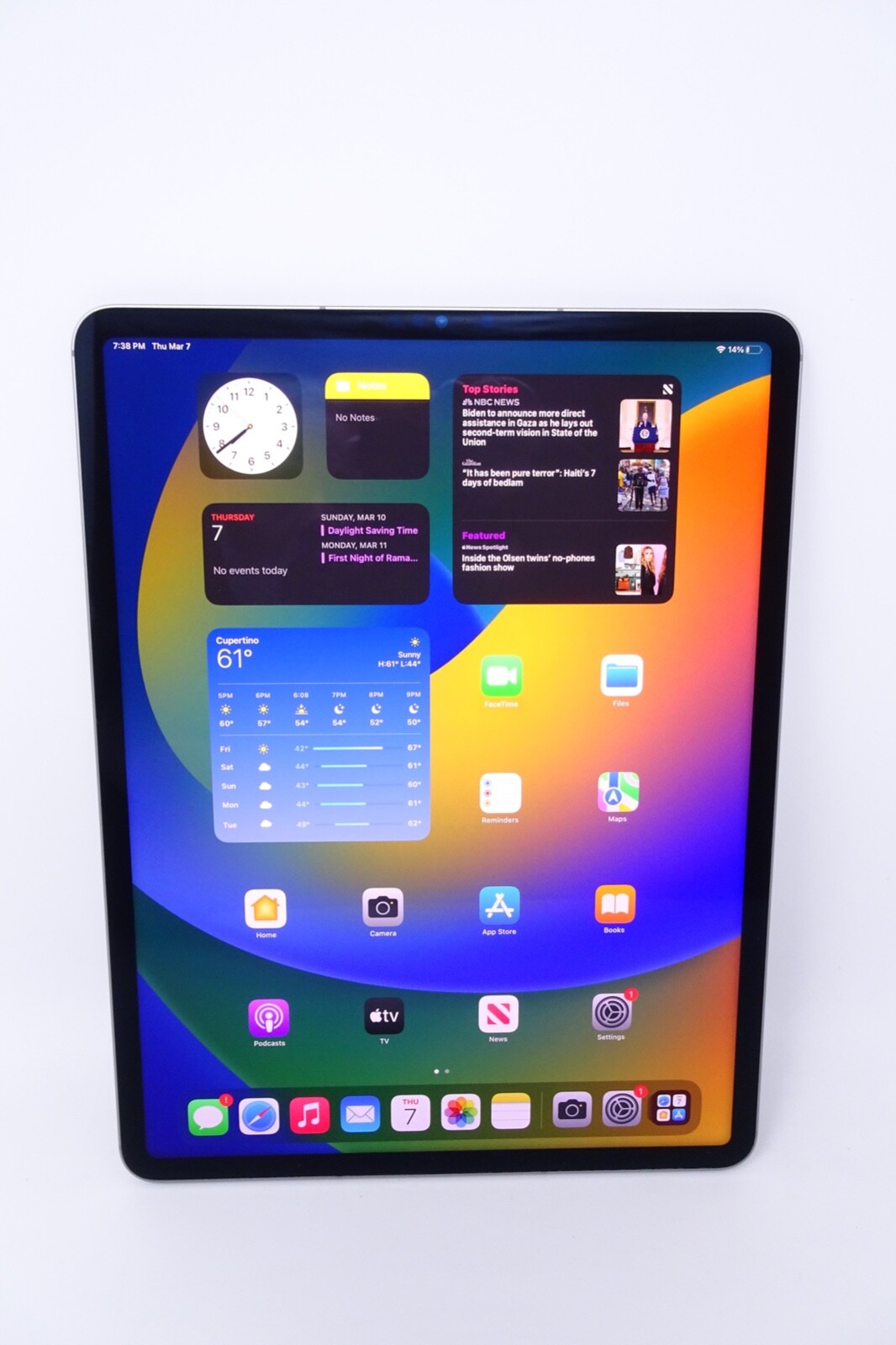 Apple MP603LL/A iPad Pro 6th Generation 256GB WiFi + Cellular 12.9 ...