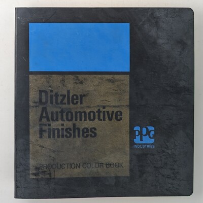 Vintage PPG Ditzler Automotive Finishes Production Paint Color Chips ...