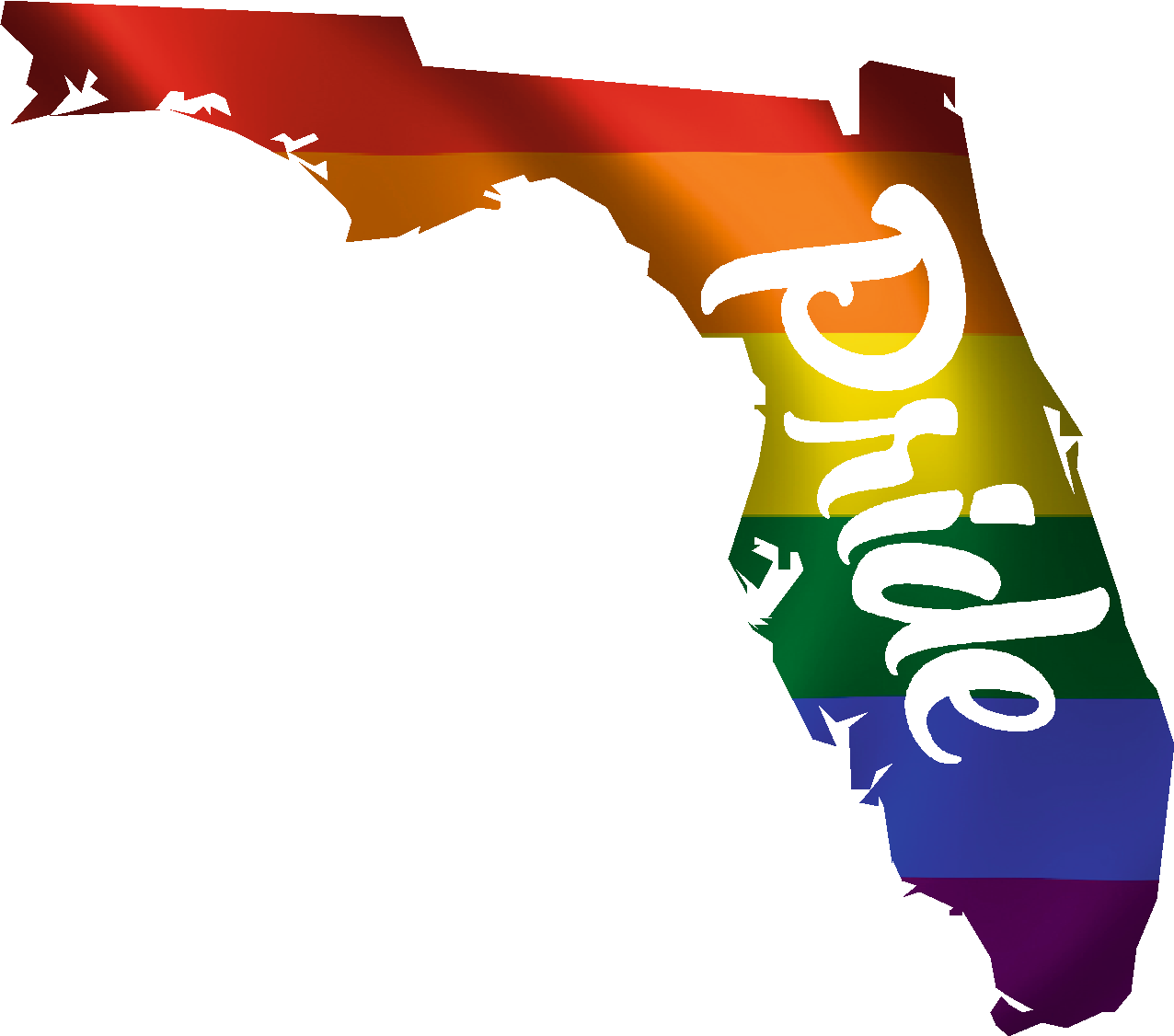 Florida State Pride Flag - 4.25" x 3.75" Vinyl Decal Sticker ebn-sp1707 ...