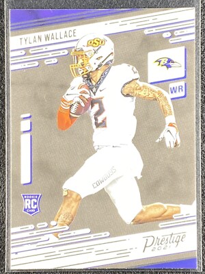 2021 Panini Prestige Tylan Wallace Rookie Card #225 - Baltimore Ravens ...
