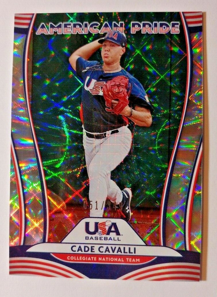 2020 DONRUSS AMERICAN PRIDE SILVER CADE CAVALLI FORREST WHITLEY 051/349 ...