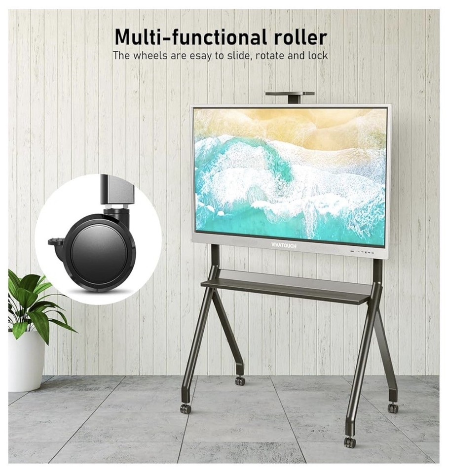 Smart Board Floor Stand 55-85” Interactive Glidesync Whiteboard ...