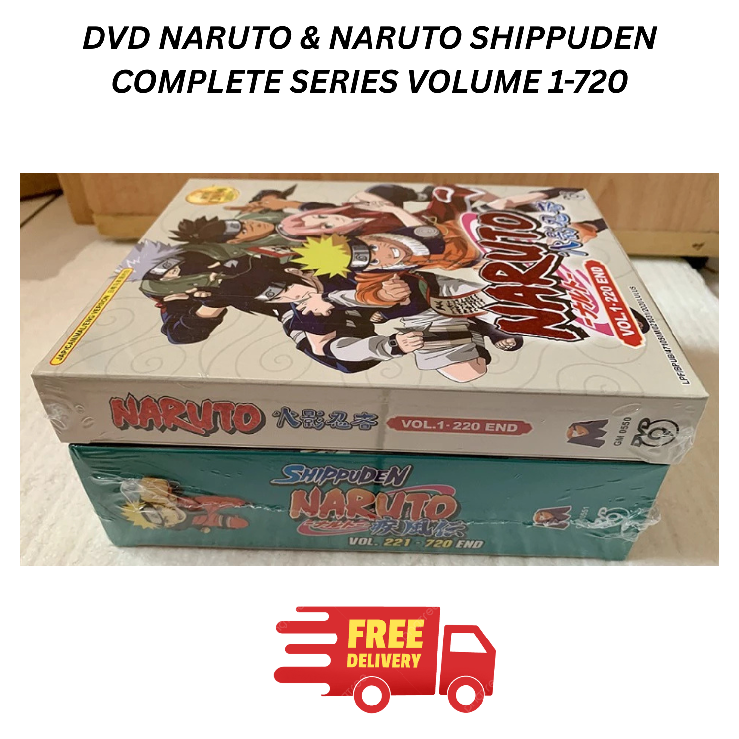 DVD Anime Naruto & Naruto Shippuden Vol.1-720 END Complete Series ...