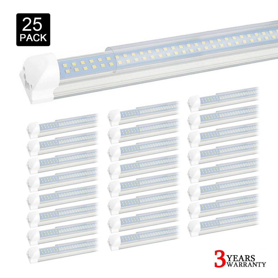 T8 8FT 72W Integrated 8' Led Tube Light Bulbs 8Foot Led Shop Light ...