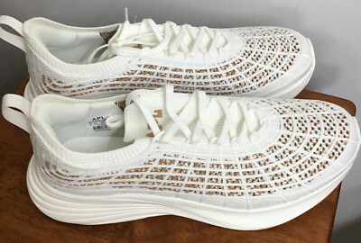 APL Techloom Zipline Shoe Ivory/Tan Woven Knit Lace Up Athletic Size 9/ ...